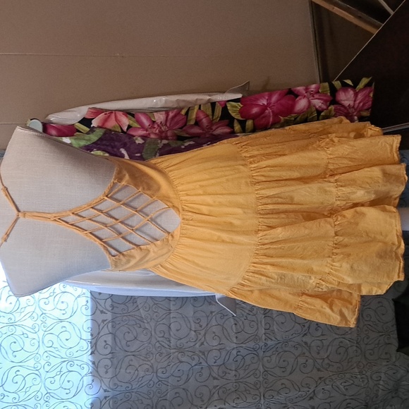 Urban Outfitters | Dresses | Yellow Urban Outfitter Fieldstone Mini ...